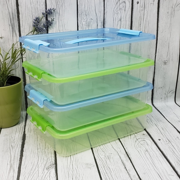 Storage & Organization | 4 Stackable Portables Containers | Poshmark
